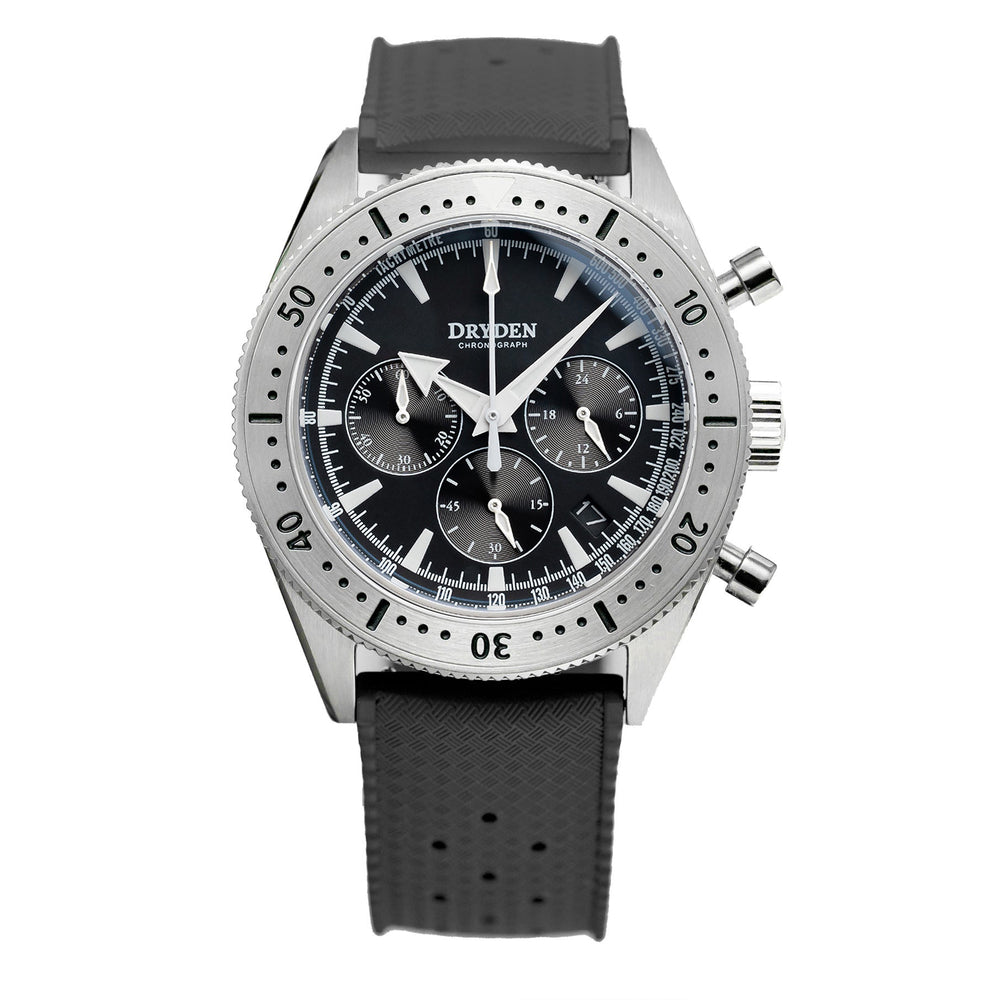 Dryden Chrono Diver Series 1 - Steel Tactical – Dryden Watch Co