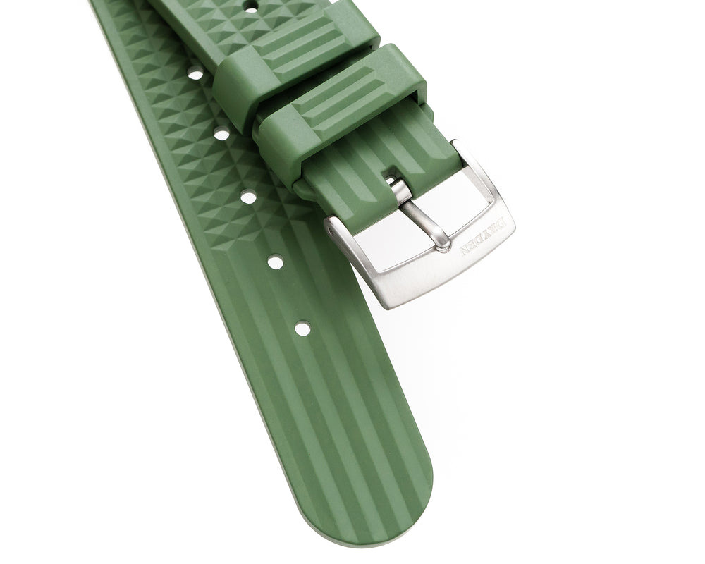 20mm 22mm Quick Release Waffle Style FKM Rubber Watch Strap – Dryden ...