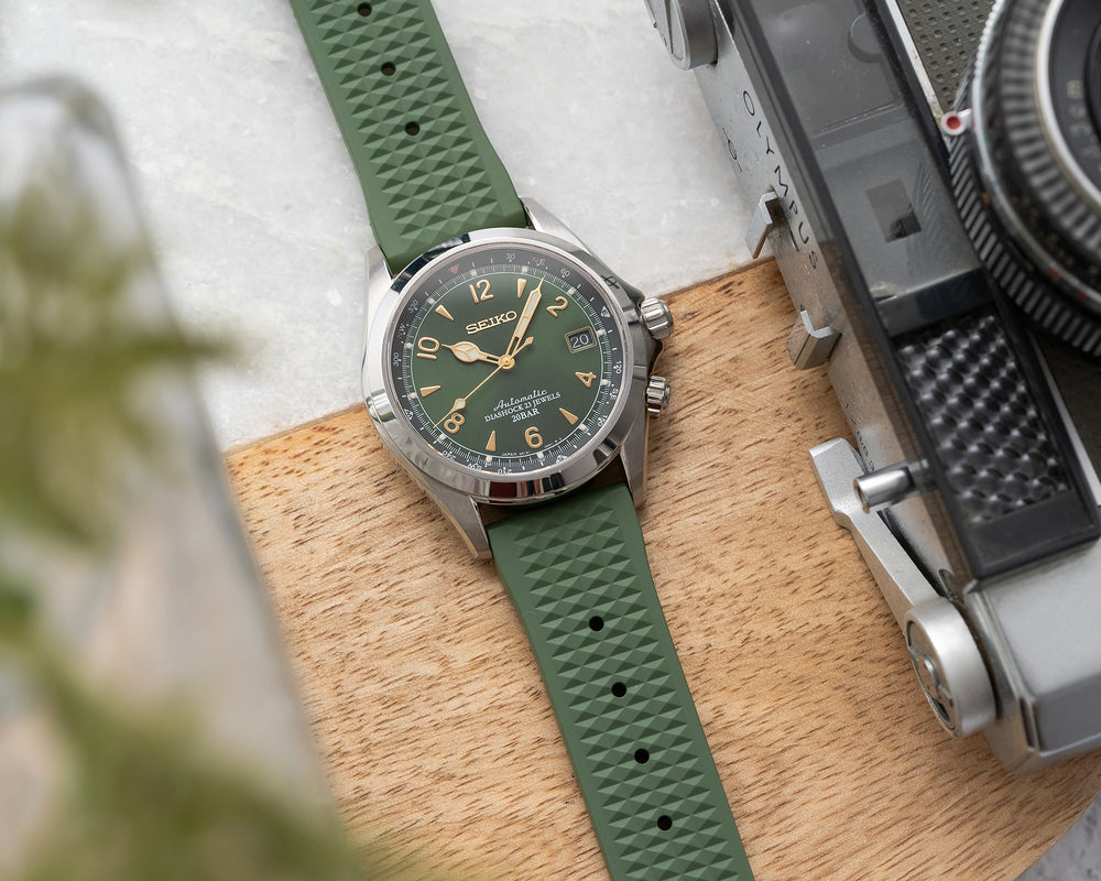 20mm 22mm Quick Release Waffle Style FKM Rubber Watch Strap – Dryden ...