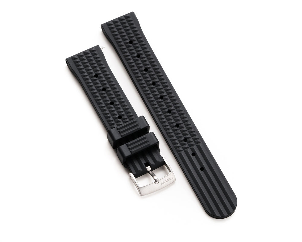 20mm 22mm Quick Release Waffle Style FKM Rubber Watch Strap – Dryden ...