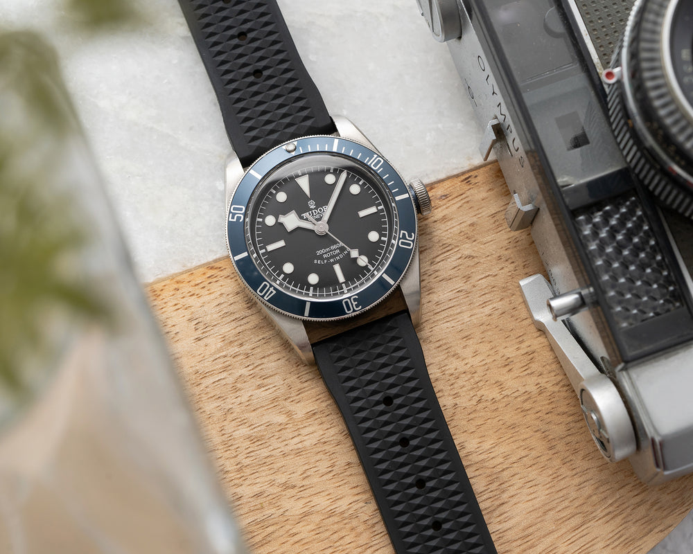 20mm 22mm Quick Release Waffle Style FKM Rubber Watch Strap – Dryden ...