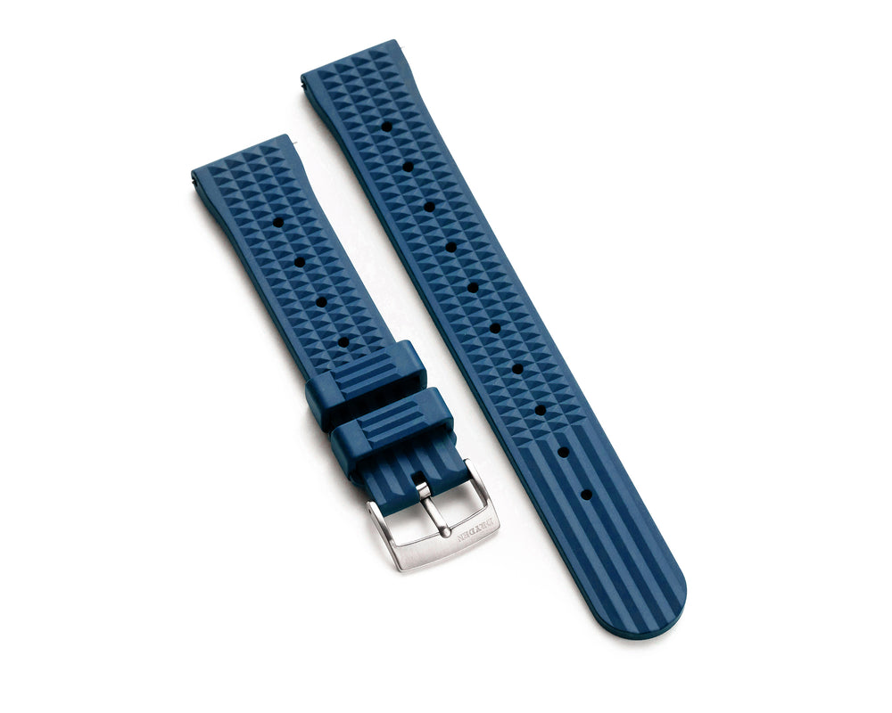 20mm 22mm Quick Release Waffle Style FKM Rubber Watch Strap – Dryden ...